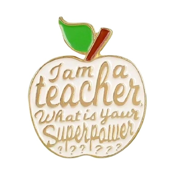 Jewelry | New Apple Shaped Teacher Enamel Pin | Poshmark
